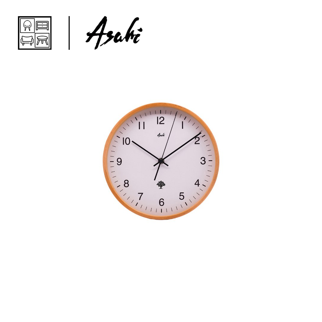 Asahi W 700410" Wooden Frame Wall Clock – HomeVibe PH